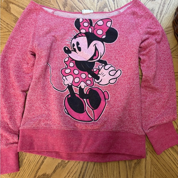 Disney | Tops | Disney Pink And Black Minnie Mouse Top | Poshmark